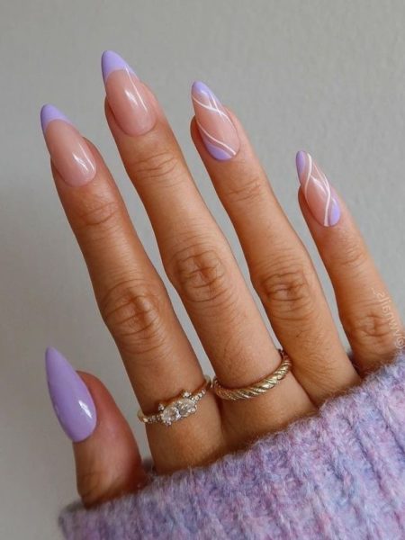 Top 10 Spring Acrylic Almond Nails: French Elegance & Trendy Designs