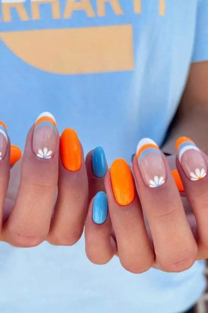 Orange Beach Nails | Top 18 Bright & Stylish Summer Manicure Ideas