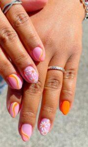 Orange Beach Nails | Top 18 Bright & Stylish Summer Manicure Ideas