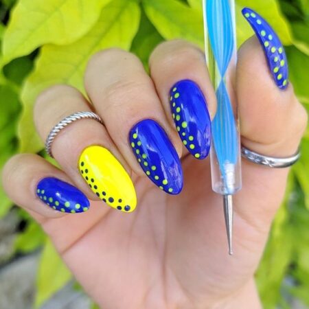 Top 18 Neon Yellow & Blue Nail Designs for a Vibrant Summer Look