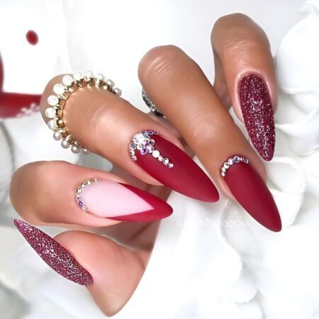Discover 25 Gorgeous Red Almond Nail Designs for Stunning, Bold, and ...