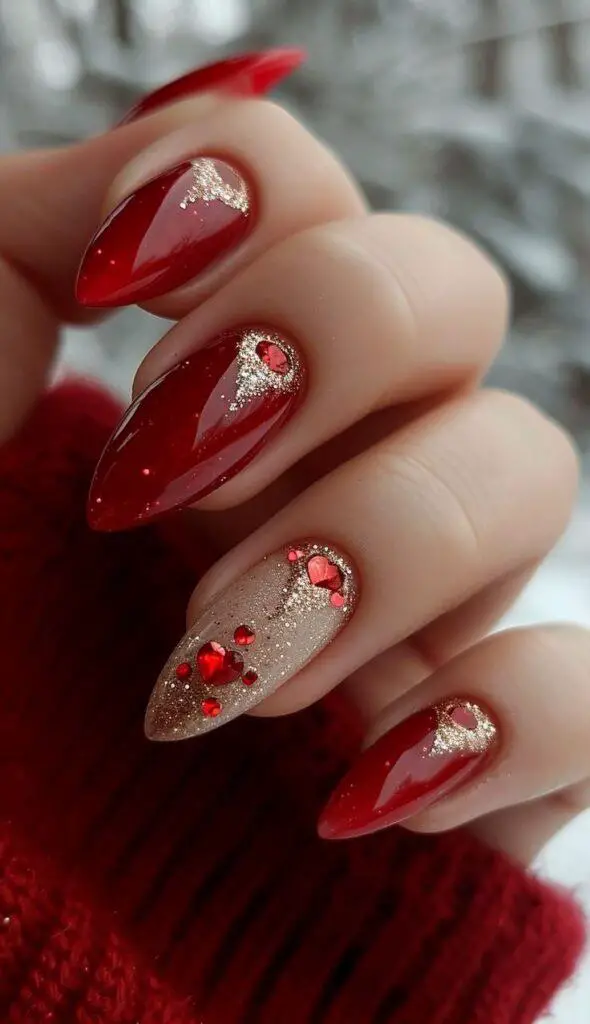 Discover 25 Gorgeous Red Almond Nail Designs for Stunning, Bold, and ...