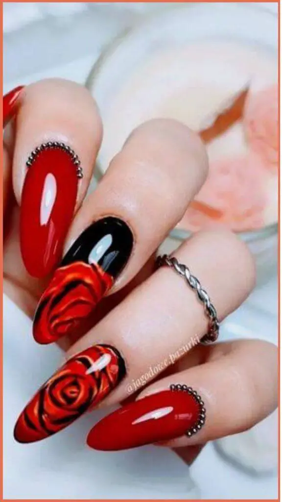 Discover 25 Gorgeous Red Almond Nail Designs for Stunning, Bold, and ...